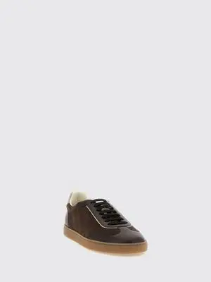 Brunello Cucinelli Low Top Smooth And Suede Calfskin Sneakers