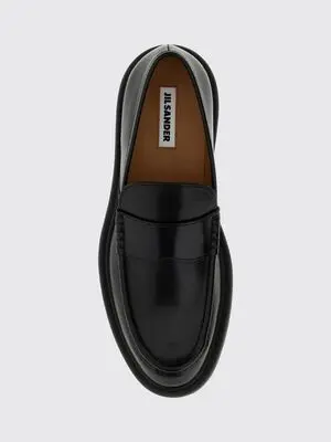 JIL SANDER Smooth Calfskin Penny Loafers With Rubber Sole