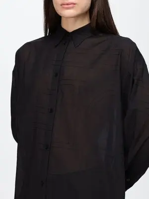TOTEME Oversized Cotton Monogram Shirt