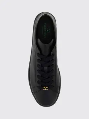 Valentino Garavani Royco Calfskin Trainers With Vlogo Signature - Black