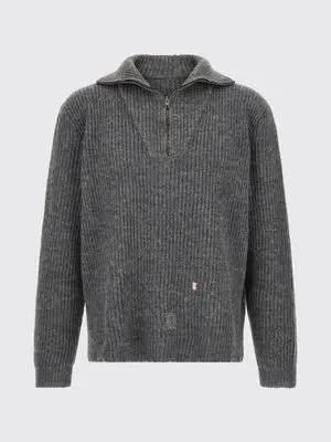 MAISON MARGIELA High Neck Distressed Jumper - Grey