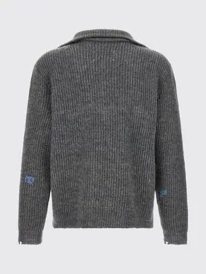 MAISON MARGIELA High Neck Distressed Jumper - Grey