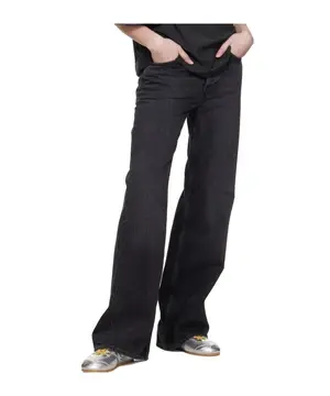 Acne Studios Logo Patch Wide-leg Jeans