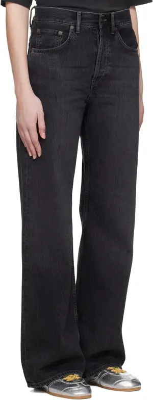 Acne Studios Logo Patch Wide-leg Jeans