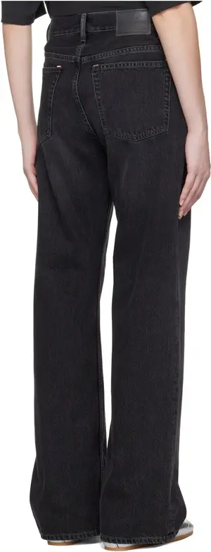 Acne Studios Logo Patch Wide-leg Jeans