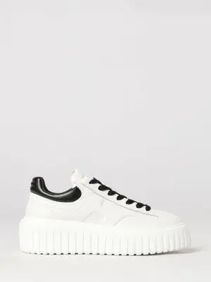 Hogan H-stripes Smooth Leather Sneakers With Side Logo - White 1