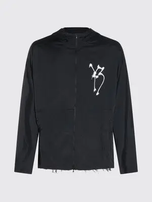 Y3 Hooded Jacket With Graphic Print