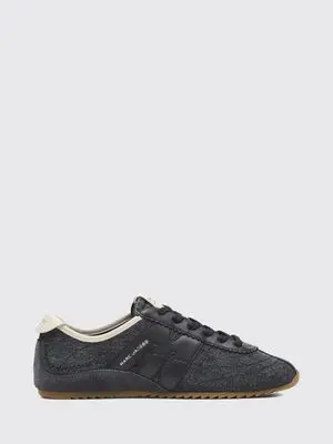 Marc Jacobs The 400 Bleecker Runner Leather And Technical Fabric Sneakers - Grey