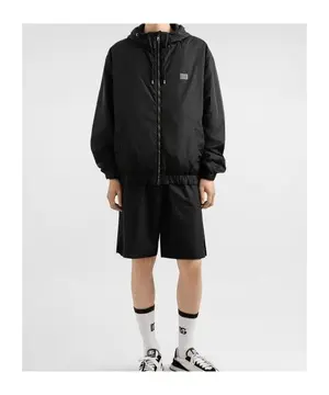Dolce & Gabbana Dolce Gabbana Logo Tag Hooded Jacket