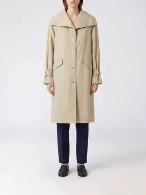 TOTEME Relaxed Fit Knee-length Organic Cotton Trench Coat - Beige