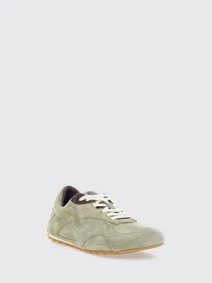 Bottega Veneta Orbit Flash Suede Sneakers - Beige