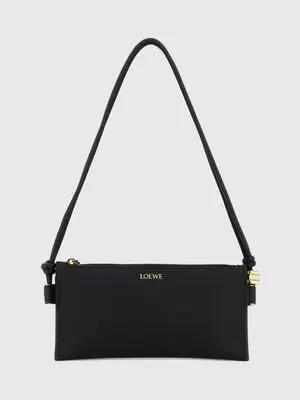 Loewe Joya Knotted Handle Shoulder Bag In Nappa Leather - Black