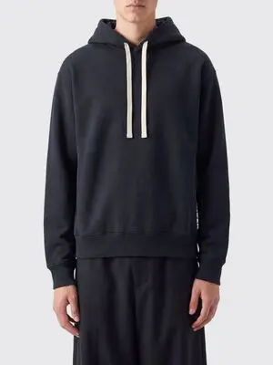 JIL SANDER Relaxed Fit Cotton Hoodie With Dropped Shoulders - Blue