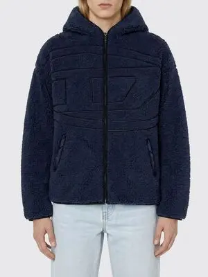 DIESEL® Fleece Hooded Jacket - Blue