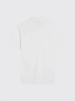 AMI Paris Slim Fit Embroidered Logo Polo Shirt In Organic Cotton - White