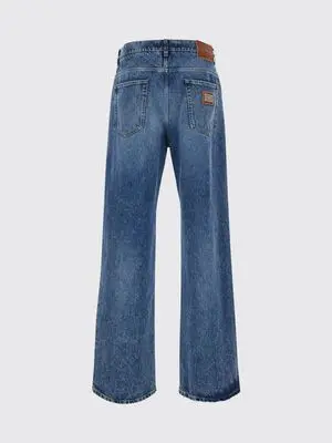 Dolce & Gabbana Mid-rise Wide-leg Denim Jeans With Rear Logo Plaque