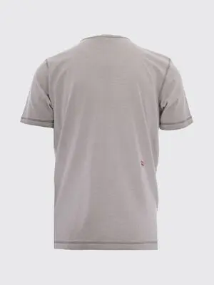 DIESEL® Slim Fit Graffiti Logo Print T-shirt In Cotton - White