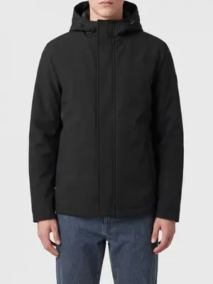Herno Hooded Padded Windbreaker Jacket In Water-repellent Nylon - Black