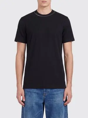 Dolce & Gabbana Slim Fit Crewneck T-shirt In Cotton With Contrast Logo