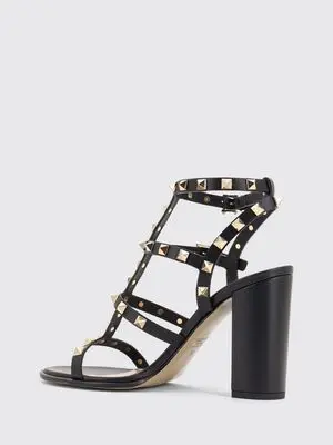 Valentino Garavani Rockstud Leather T-strap High-heeled Sandals