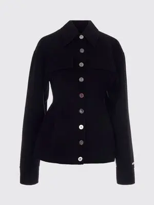 Sportmax Slim Fit Single-breasted Short Coat In Pure Virgin Wool