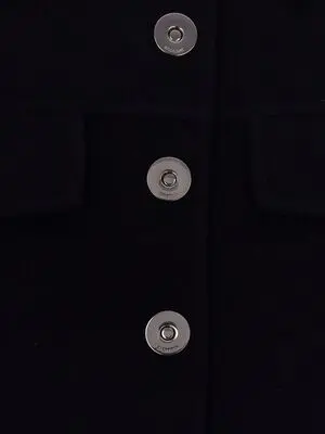 Sportmax Slim Fit Single-breasted Short Coat In Pure Virgin Wool