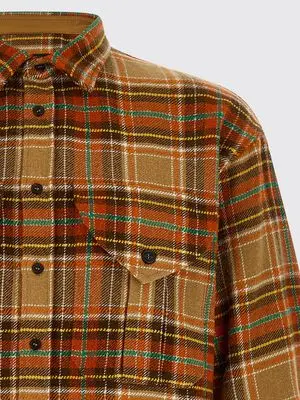 Dsquared2 Relaxed Fit Tartan Wool-blend Shirt With Flap Pockets