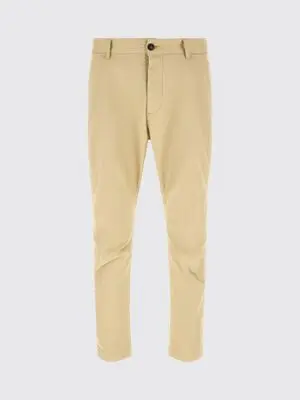 Dsquared2 Slim Fit Stretch Cotton Chino Trousers With Mid-rise Waist