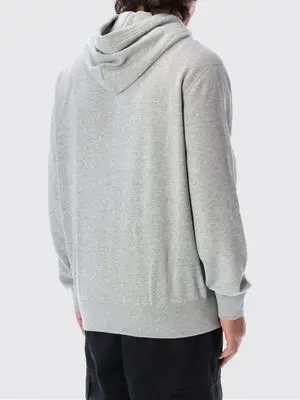 Polo Ralph Lauren Cotton Blend Zip-up Hoodie With Embroidered Pony Logo - Grey