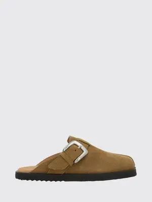 MAISON MARGIELA Tabi Suede Mules With Signature Split-toe - Brown