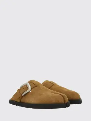 MAISON MARGIELA Tabi Suede Mules With Signature Split-toe - Brown