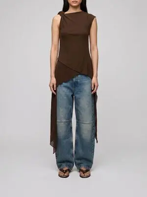 GANNI Top - Olive