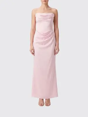 ROTATE BY BIRGER CHRISTENSEN Off-the-shoulder Draped Satin Bustier Gown For Evening Events