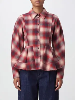 GANNI Shirt - Wine