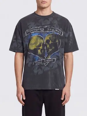 REPRESENT Skull And Graffiti Graphic Print Cotton T-shirt