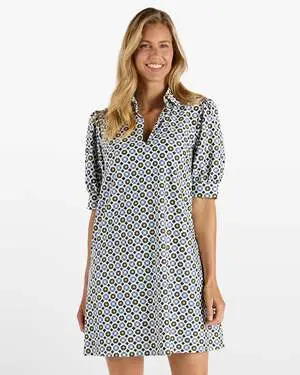 Jude Connally Emerson Dress - Birdseye Geo / Regular