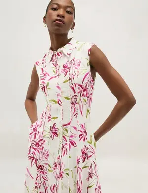 HOBBS LONDON Della Shirt Midi Dress