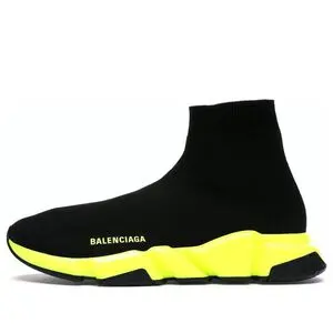 Balenciaga Speed 1.0 Sneakers 'black Neon Yellow - Black/yellow