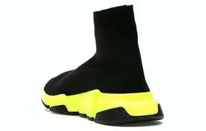 Balenciaga Speed 1.0 Sneakers 'black Neon Yellow