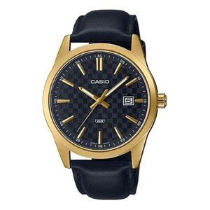 Casio Quartz Leather Strap Watch - Default Colorway