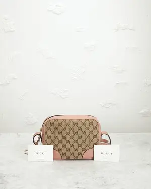 FWRD RENEW Gucci Mini Bree Messenger Bag - Pink