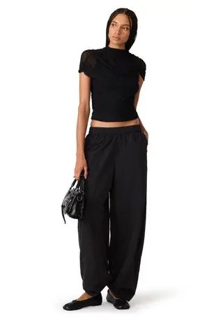 Steve Madden Kerry Mesh Top - Black