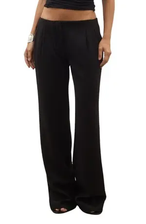 BAYSE Pietra Low Waist Wide Leg Trousers