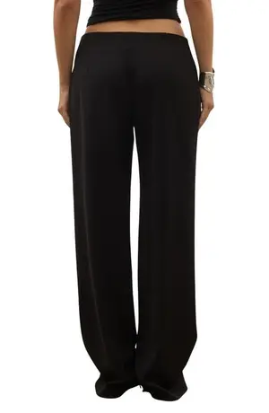 BAYSE Pietra Low Waist Wide Leg Trousers