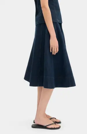 ALIGNE Lana Denim Midi Skirt