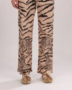 Las Surenas Pant Feline Denim