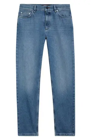 Zegna Cotton Roccia Straight Leg Jeans - Blue