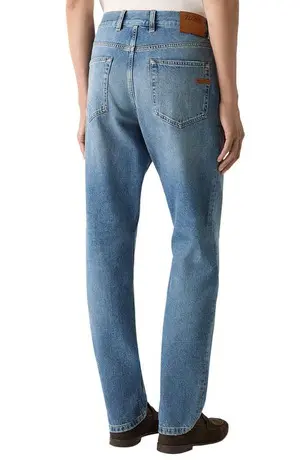 Zegna Cotton Straight Leg Jeans