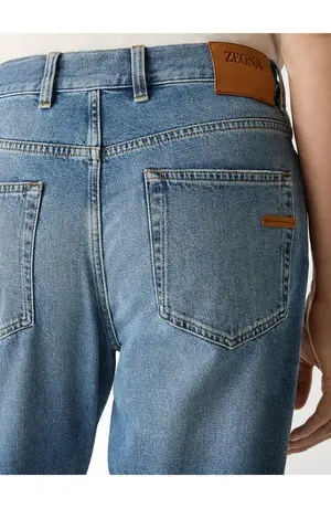 Zegna Cotton Straight Leg Jeans