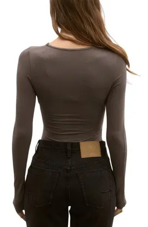 BAYSE Edie Twisted Long Sleeve Bodysuit